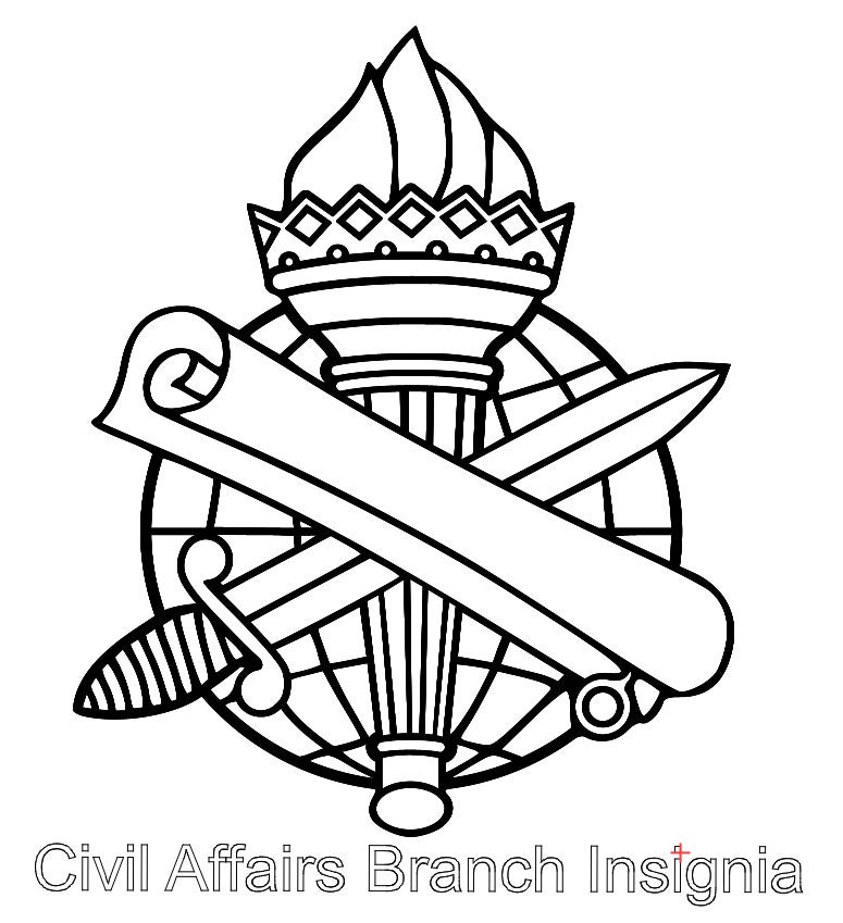 U.S. Army Civil Affairs Branch Insignia in PDF, SVG, and DXF File ...