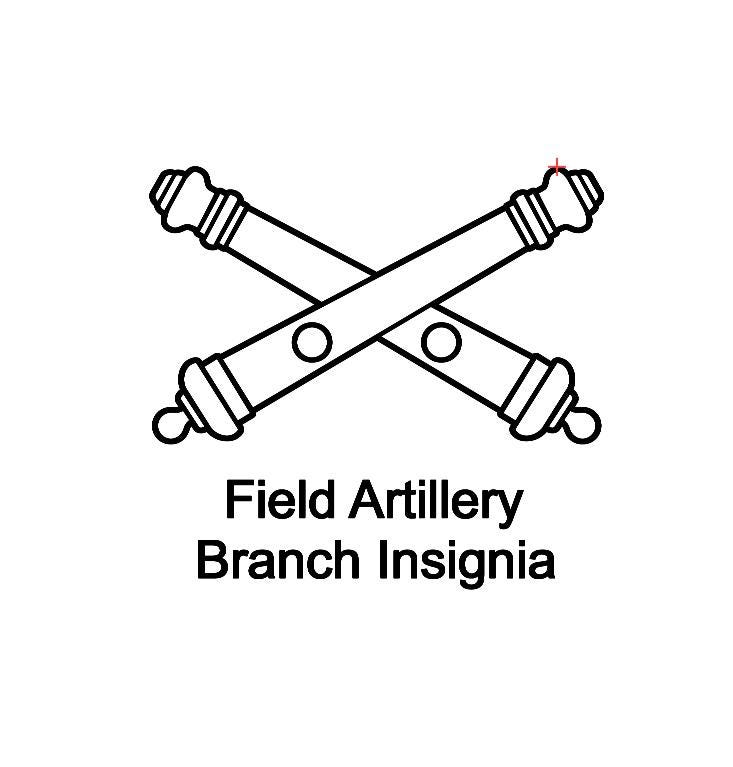 Field Artillery Branch Insignia Digitial Download in PDF, DXF, and SVG File Formats - Etsy