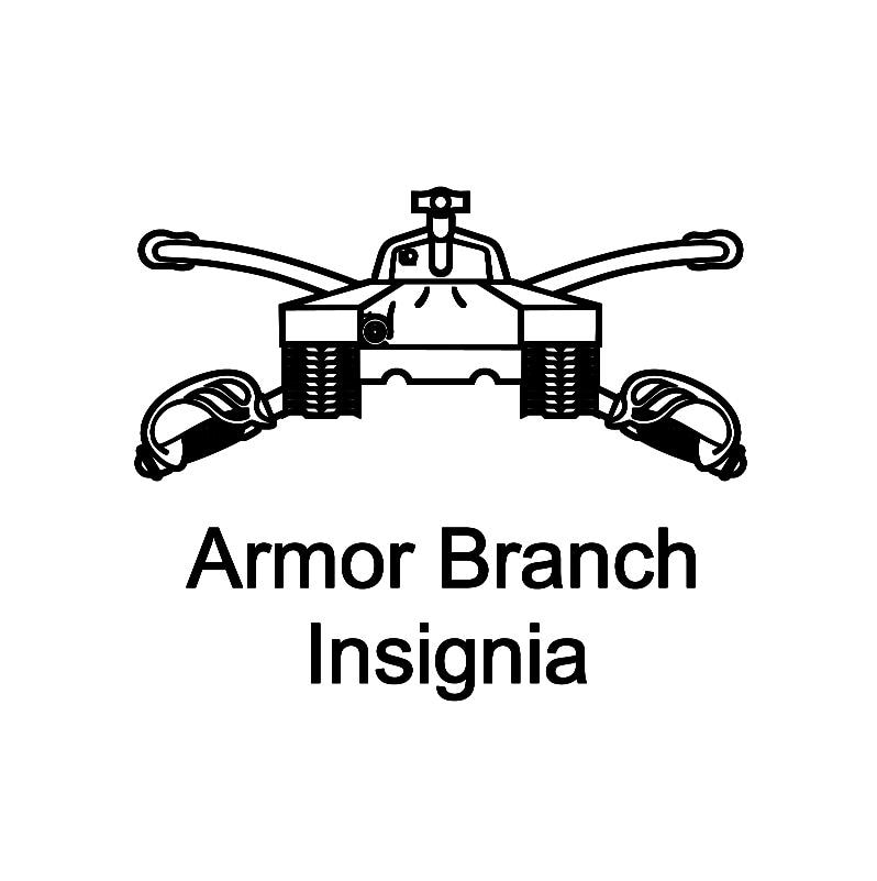 Armor Branch Insignia in DXF and SVG File Formats - Etsy