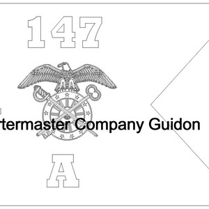 Quartermaster Company Guidon Army Digital Download in DXF, PDF, and SVG ...
