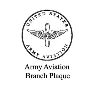 Army Aviation Branch Plaque in PDF, SVG, and DXF File Formats - Etsy