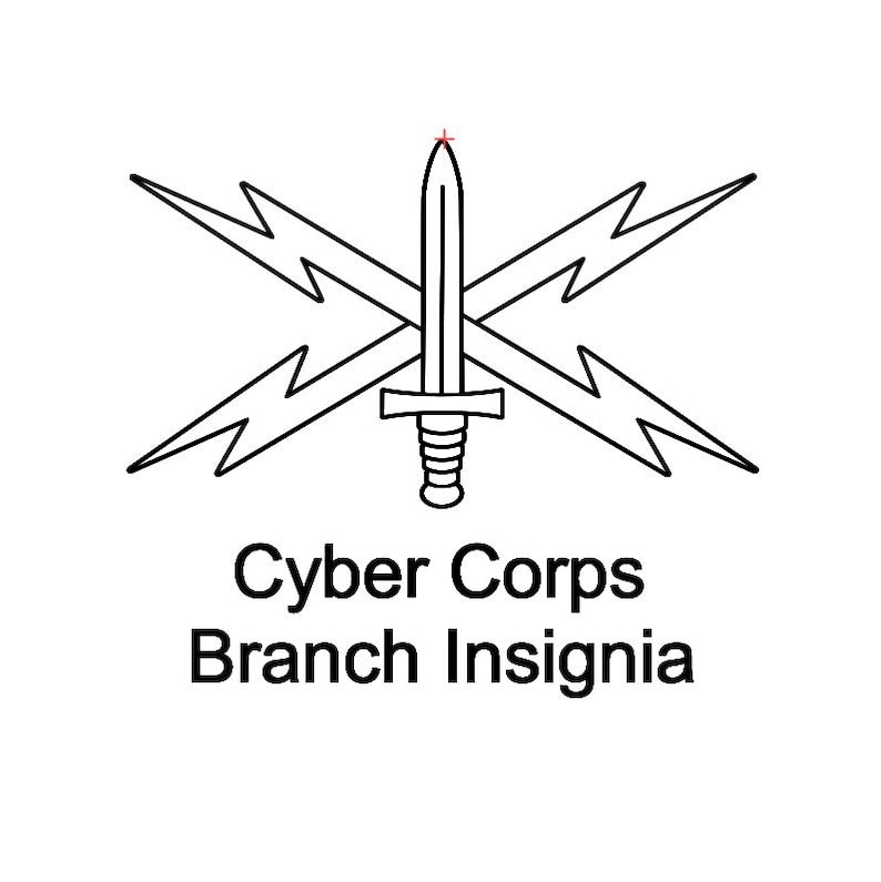 Army Cyber Corps Branch Insignia in PDF, SVG, and DXF File Formats - Etsy