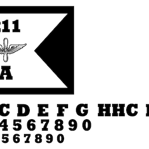Army Aviation Company Guidon Army Digital Download in DXF and SVG - Etsy