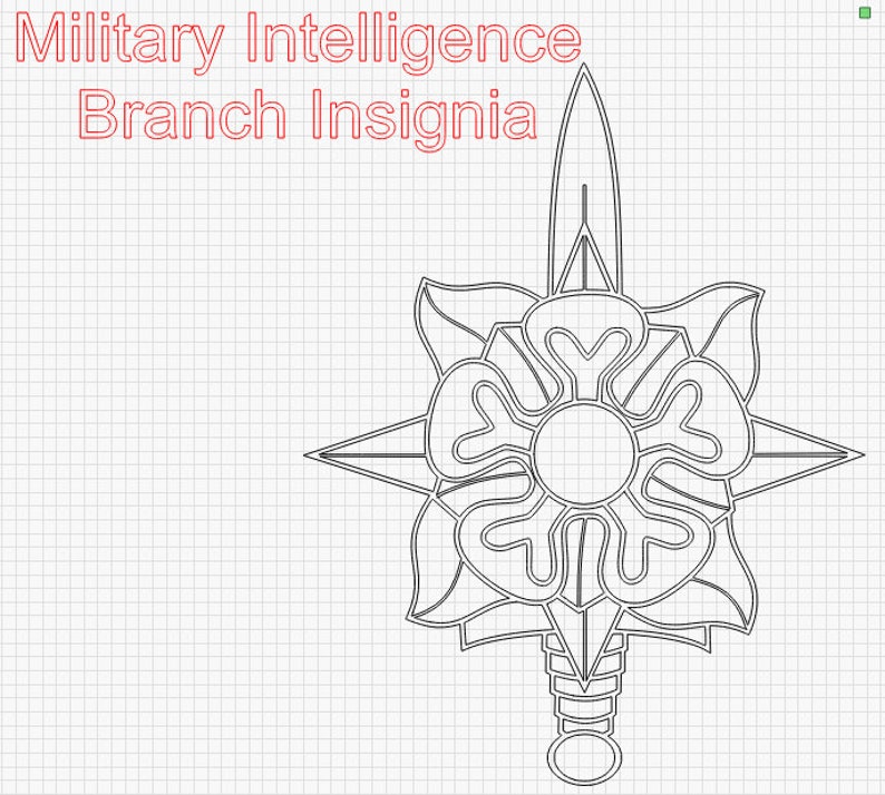 Army Military Intelligence Branch Insignia SVG, PDF, and DXF Digital ...