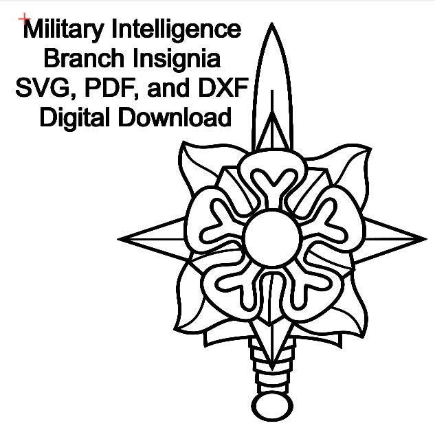 Army Military Intelligence Branch Insignia SVG, PDF, and DXF Digital ...