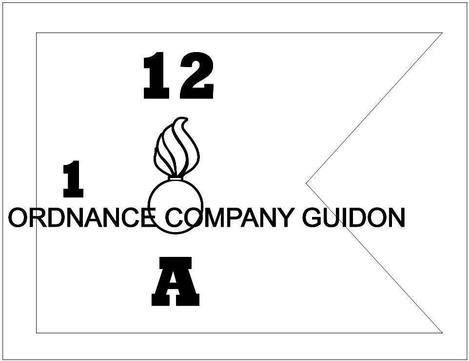 Ordnance Company Guidon Army Digital Download in DXF, PDF, and SVG - Etsy
