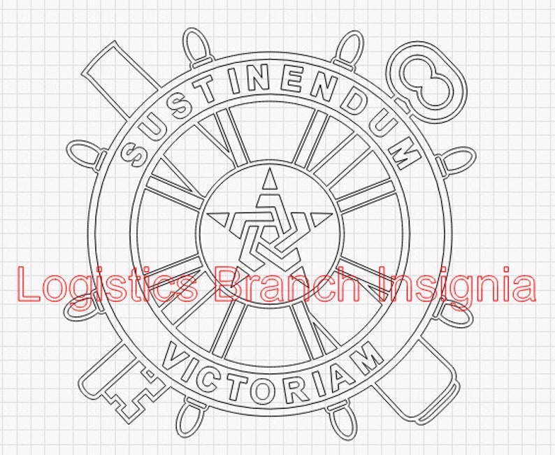 Logistics Branch Insignia Army Digitial Download in PDF, DXF, and SVG ...