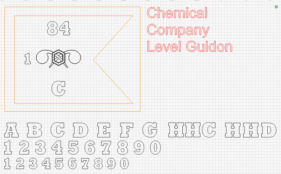 Army Chemical Company Guidon Digital Download in PDF, SVG, and DXF File ...