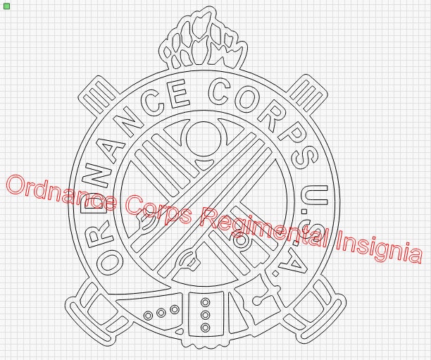 Ordnance Corps Regimental Insignia Digitial Download in DXF, PDF, and ...