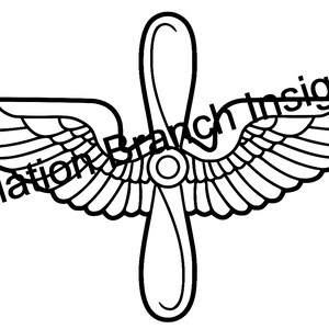 Aviation Branch Insignia Army Digital Download in PDF, SVG, and DXF ...