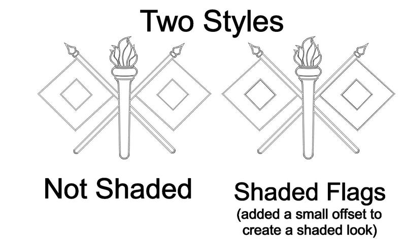 Signal Corps Branch Insignia in PDF, SVG, and DXF File Formats - Etsy