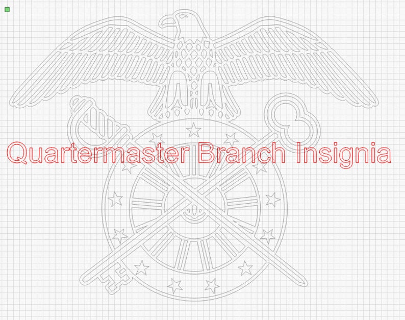 Quartermaster Corp Branch Insignia Army in PDF, SVG, and DXF File ...
