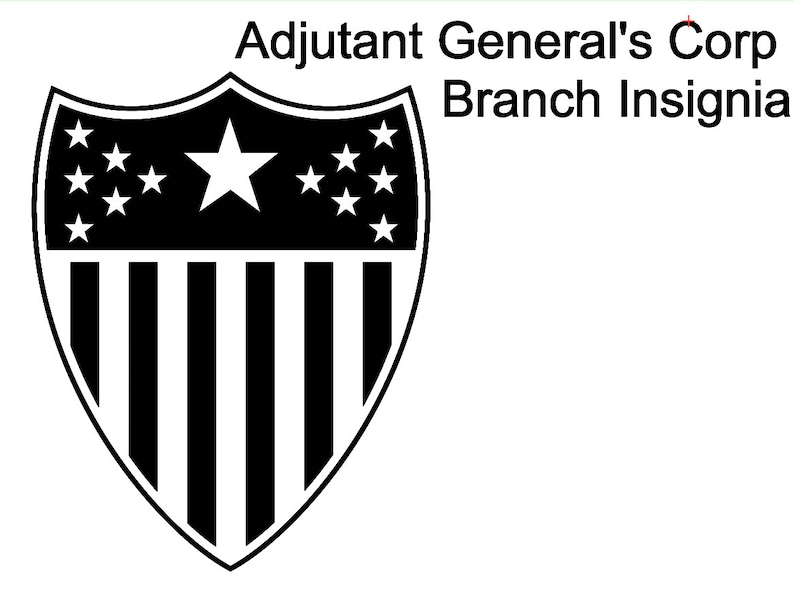 Adjutant General's Corps Branch Insignia SVG and DXF Digital Download ...