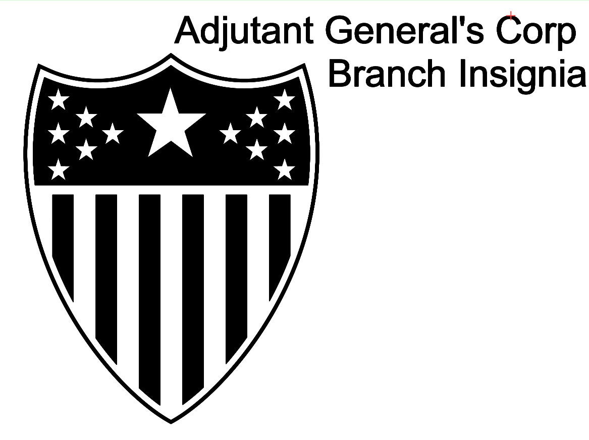 Adjutant General's Corps Branch Insignia SVG and DXF Digital Download ...