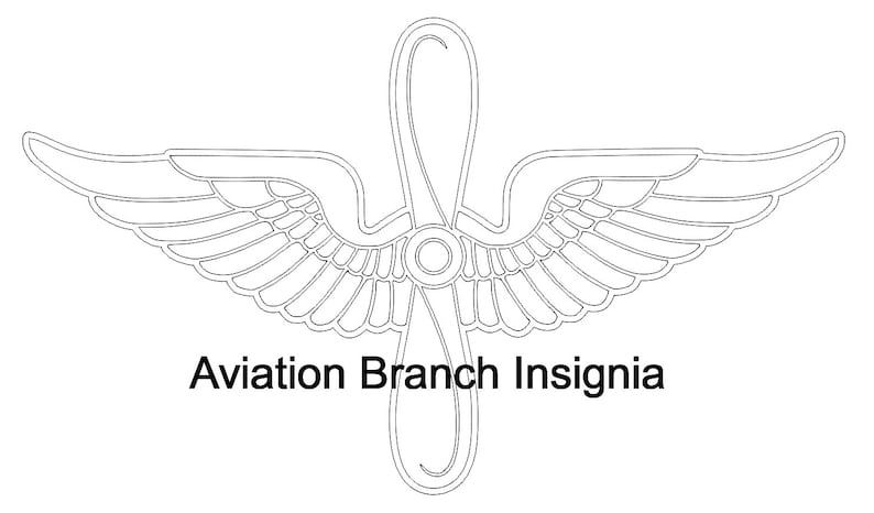 Aviation Branch Insignia Army Digital Download in PDF, SVG, and DXF ...