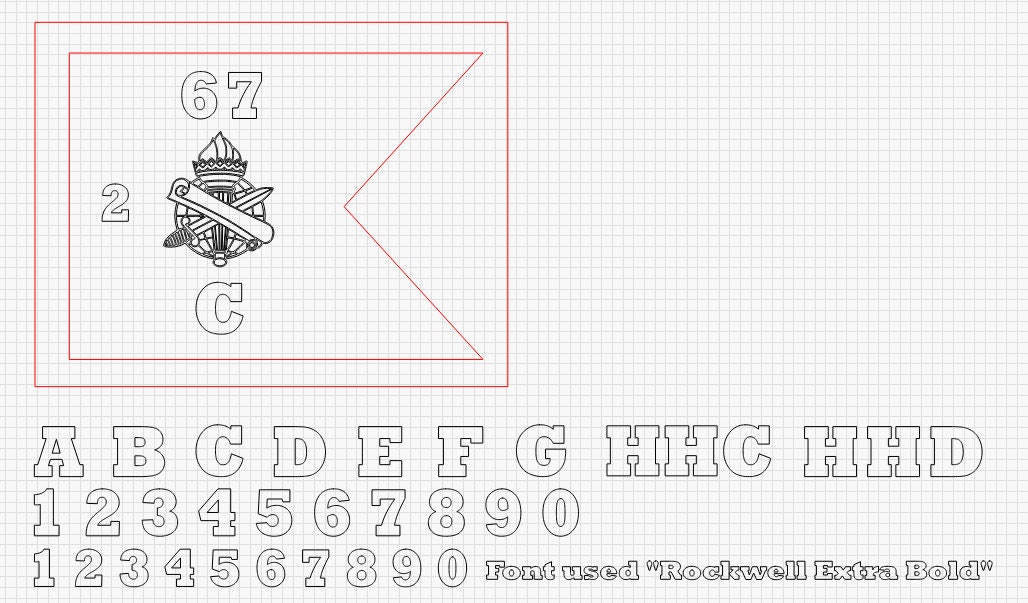 U.S Army Civil Affairs Company Guidon Digital Download in PDF, SVG, and ...