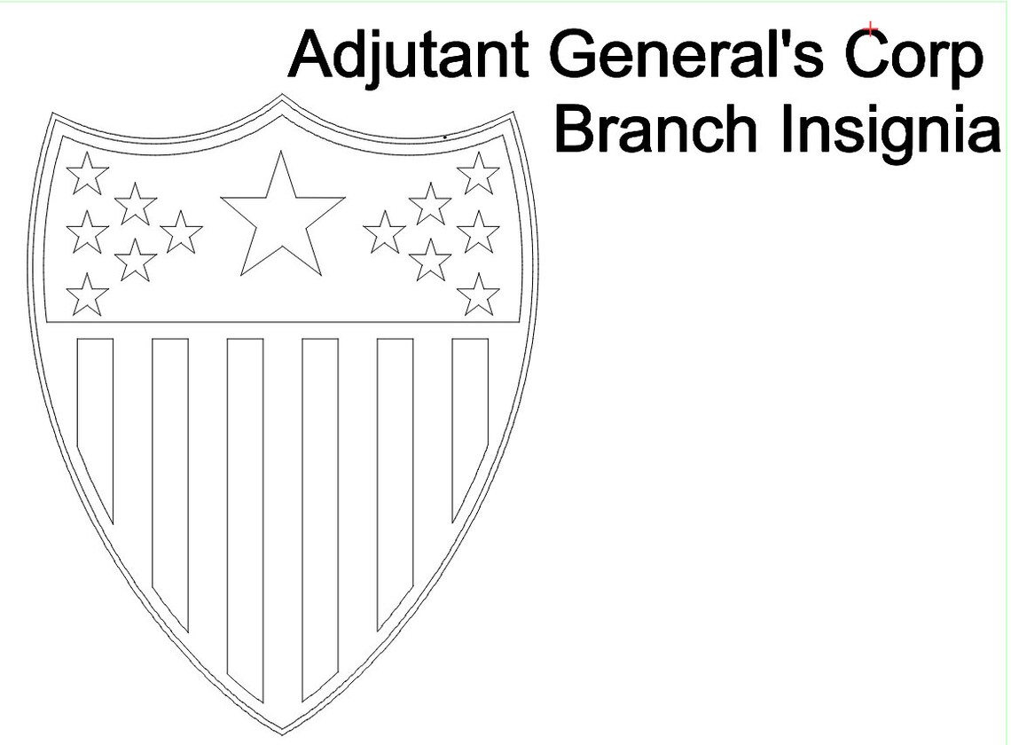 Adjutant General's Corps Branch Insignia PDF, SVG, and DXF Digital ...