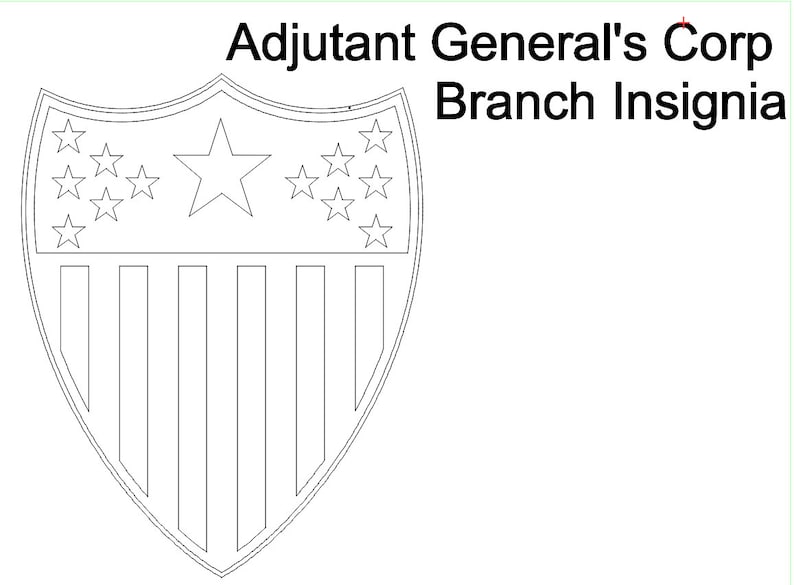 Adjutant General's Corps Branch Insignia PDF, SVG, and DXF Digital ...