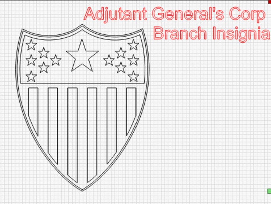 Adjutant General's Corps Branch Insignia SVG and DXF Digital Download - Etsy