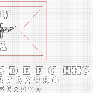 Army Aviation Company Guidon Army Digital Download in DXF and SVG - Etsy