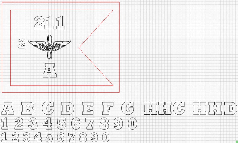Army Aviation Company Guidon Army Digital Download in DXF and SVG - Etsy