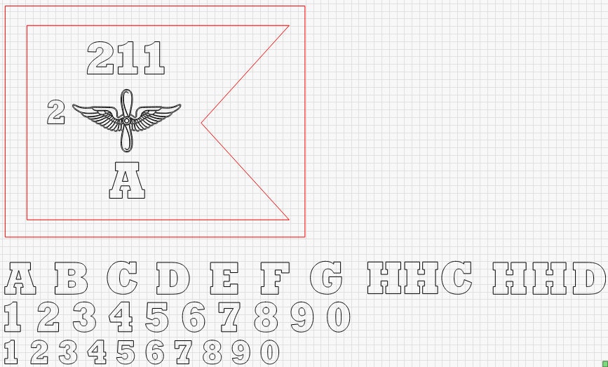 Army Aviation Company Guidon Army Digital Download in DXF and SVG - Etsy