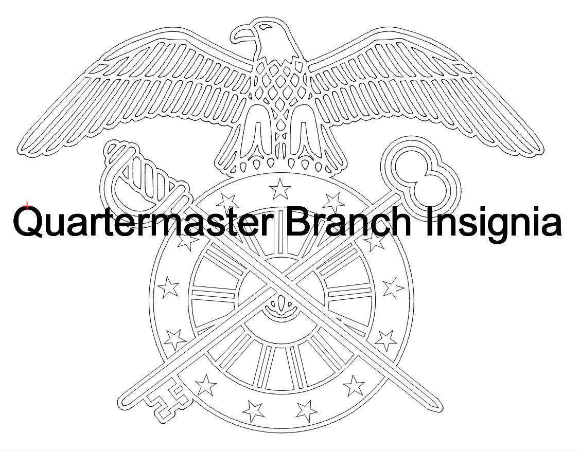 Quartermaster Corp Branch Insignia Army in PDF, SVG, and DXF File ...