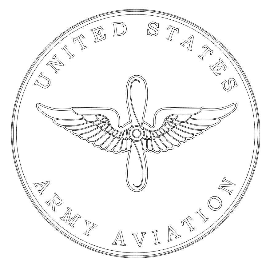Army Aviation Branch Plaque in PDF, SVG, and DXF File Formats - Etsy