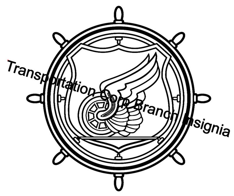 Transportation Corp Branch Insignia in PDF, DXF, and SVG File Formats ...