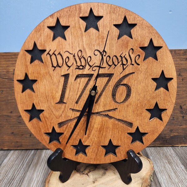 Wooden Flag Clock - Etsy