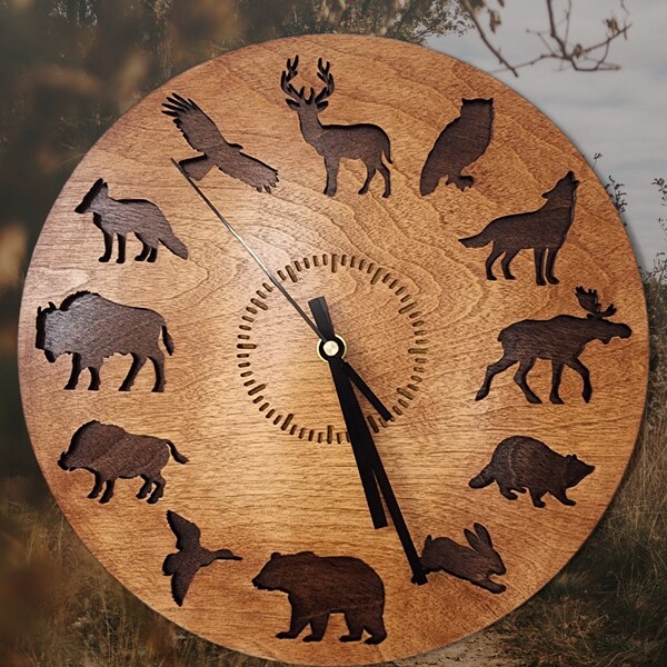 Animal Clock - Etsy
