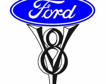 Ford V8 Logo - Etsy