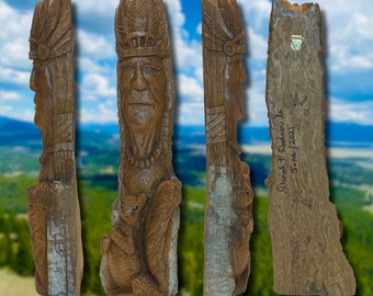 Wood Native American Carving - Etsy