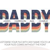 Customizable Daddy PNG Templates, Custom Daddy Png, Fathers Day Png ...