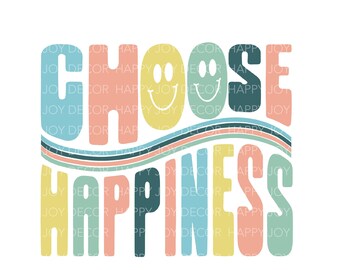 Choose Happy Png - Etsy
