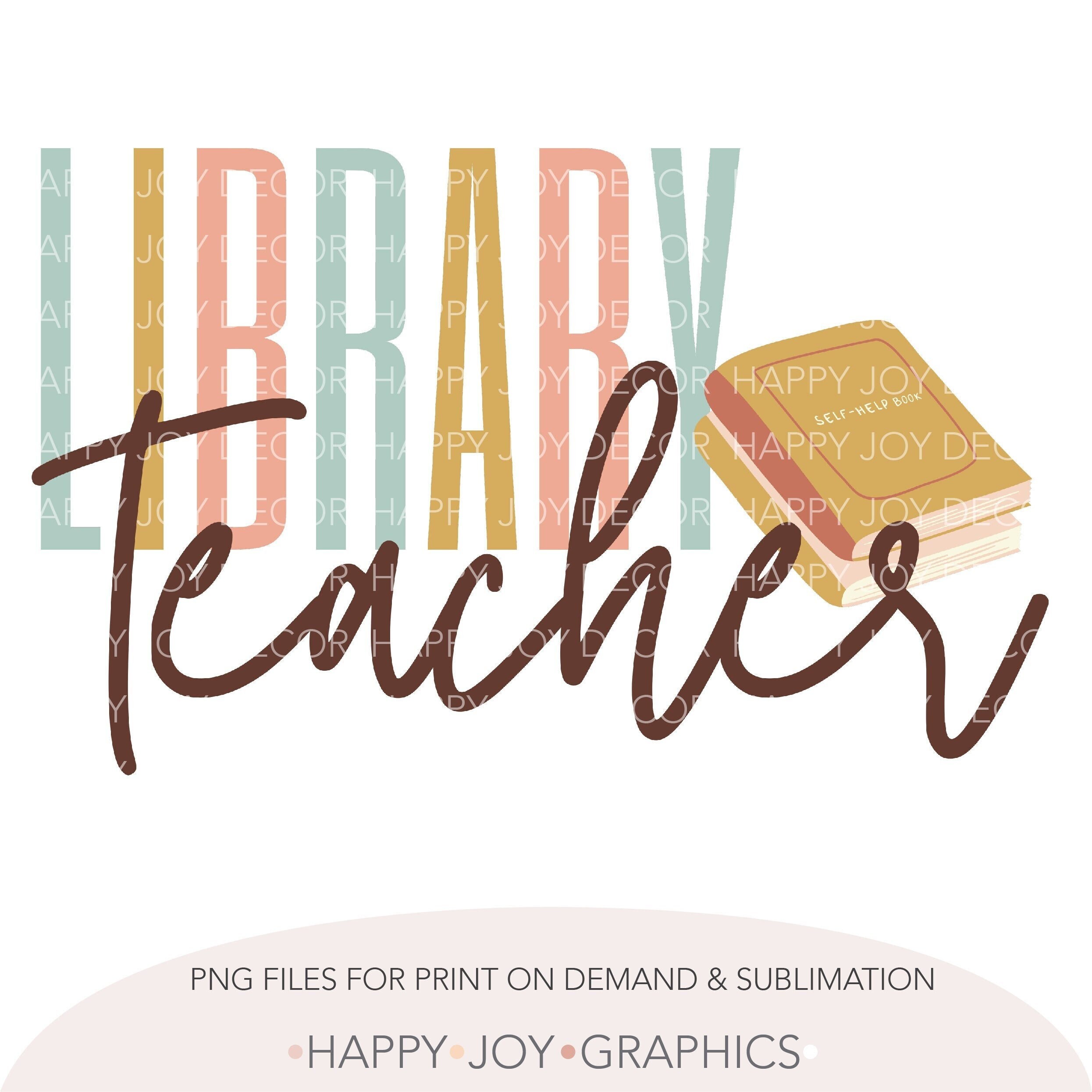 Library Teacher Png Librarian Png Library Team Png Library - Etsy