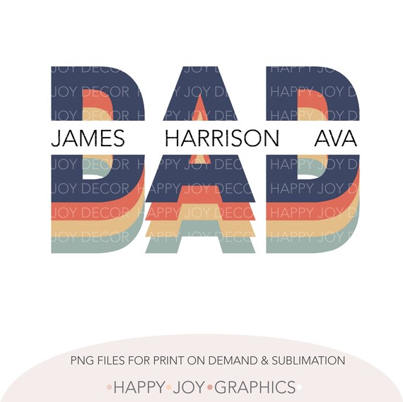 Customizable Dad PNG Templates Custom Png Design Fathers Day - Etsy