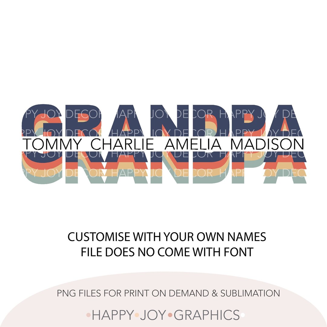 Grandpa Png Customizable Grandpa Split Name Custom Png Promoted Too ...