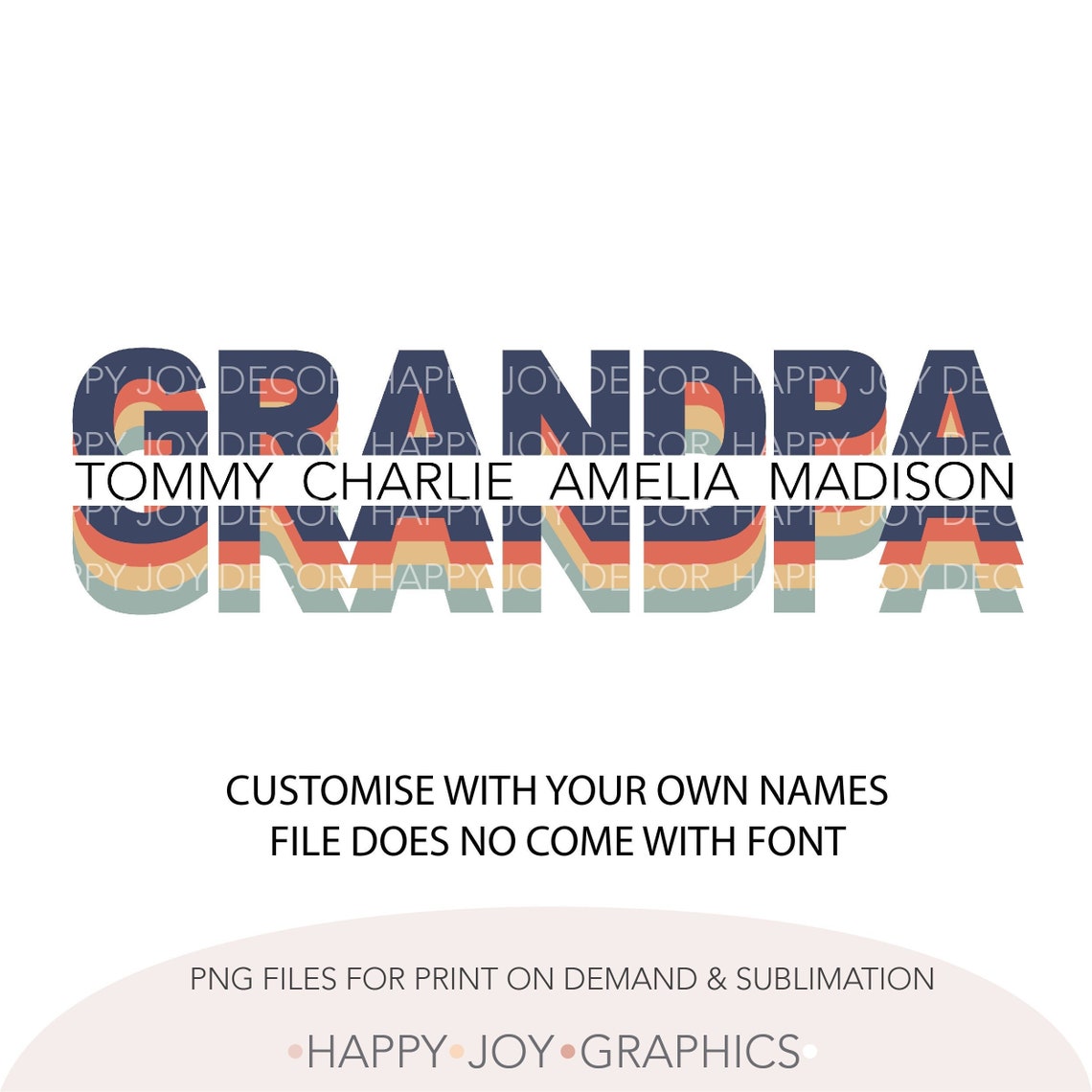 Grandpa Png Customizable Grandpa Split Name Custom Png Promoted Too ...