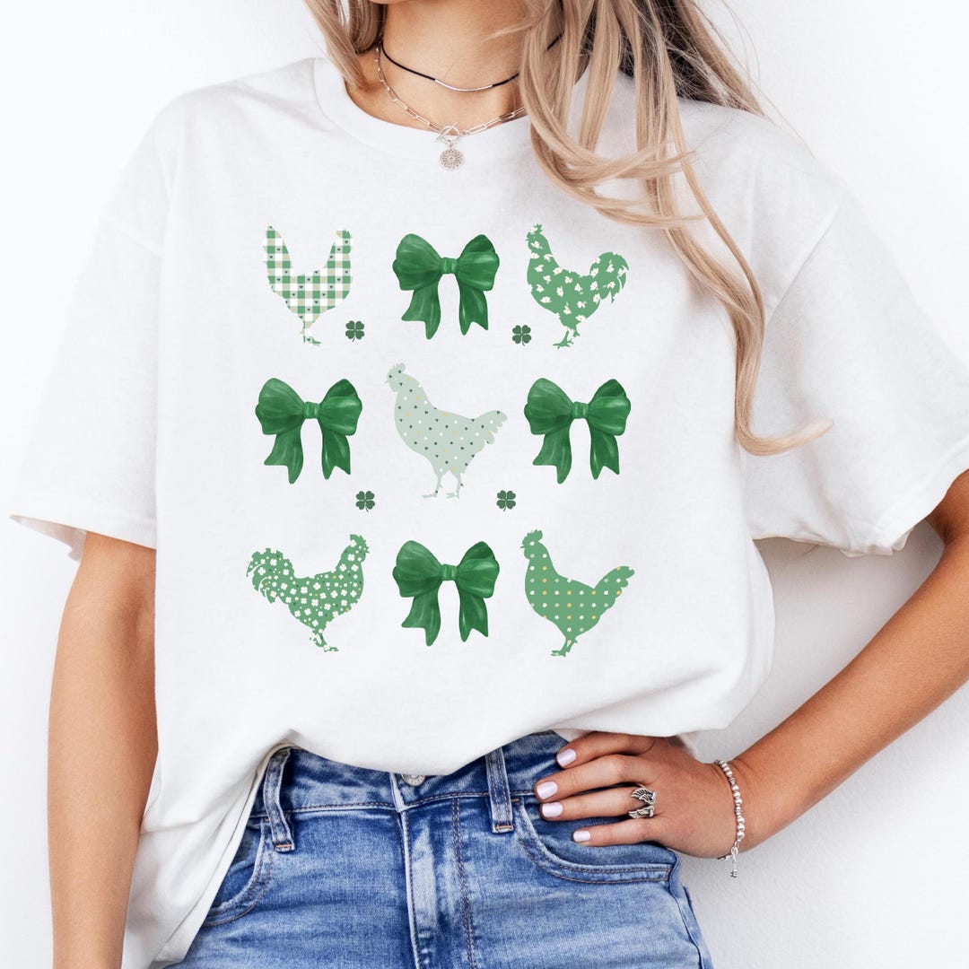 Chicken St Patricks Day Coquette Png Chicken Lover Png St Patty's Day ...