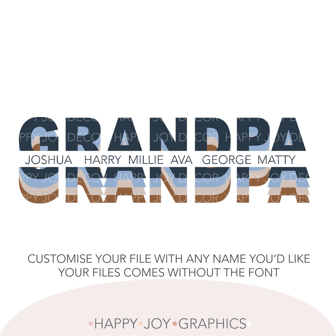 Customizable Grandpa PNG Templates, Custom Png Design, Fathers Day Png ...