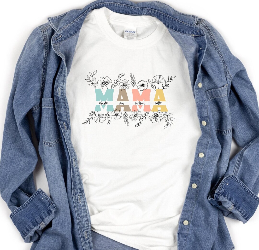Customizable Mama PNG Templates, Custom Png Design, Mama Boho Floral ...