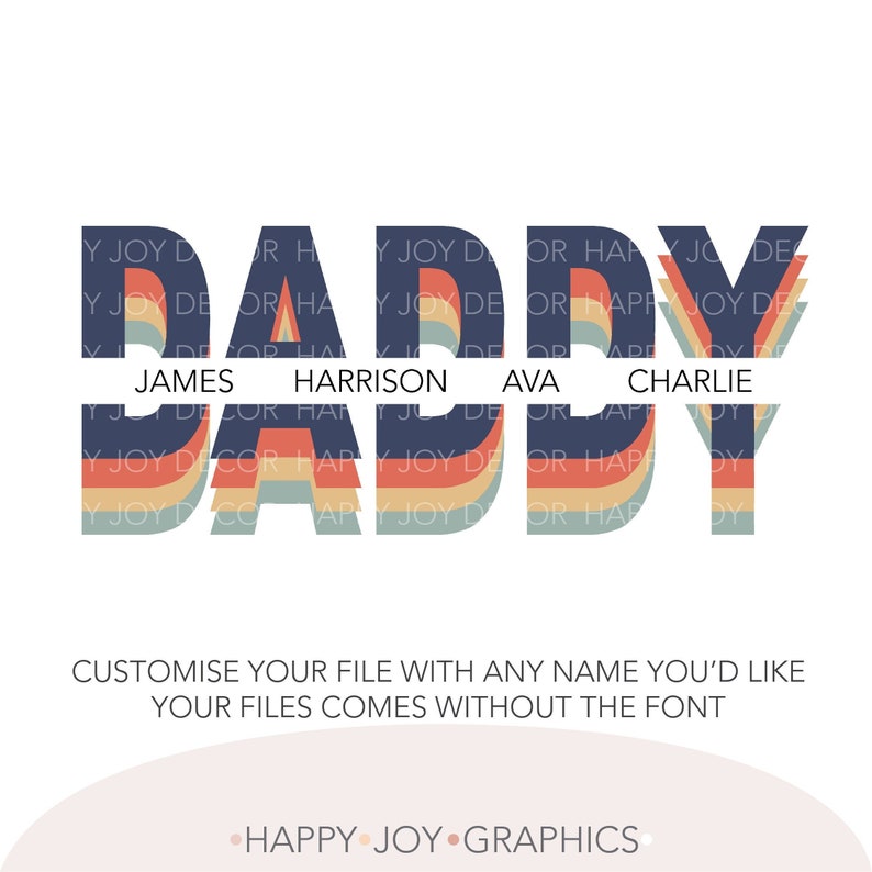 Customizable Daddy PNG Templates Custom Daddy Png Fathers - Etsy