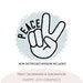 Peace Sign Png Sublimation Digital Design Peace Hand Hippie - Etsy