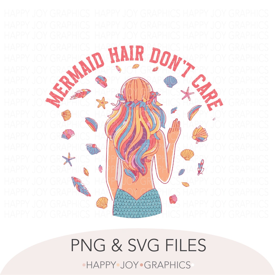 Mermaid Png Mermaidcore Shirt Starfish Png Seashell Png Mermaid Hair ...