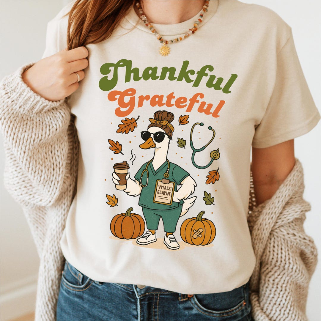 Fall Coquette Nurse Png Fall Goose Png Fall Nurse Png Thankful Nurse ...