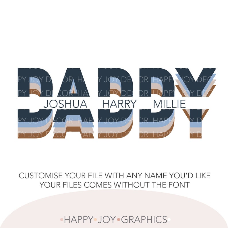 Customizable Daddy PNG Templates Custom Daddy Png Fathers - Etsy