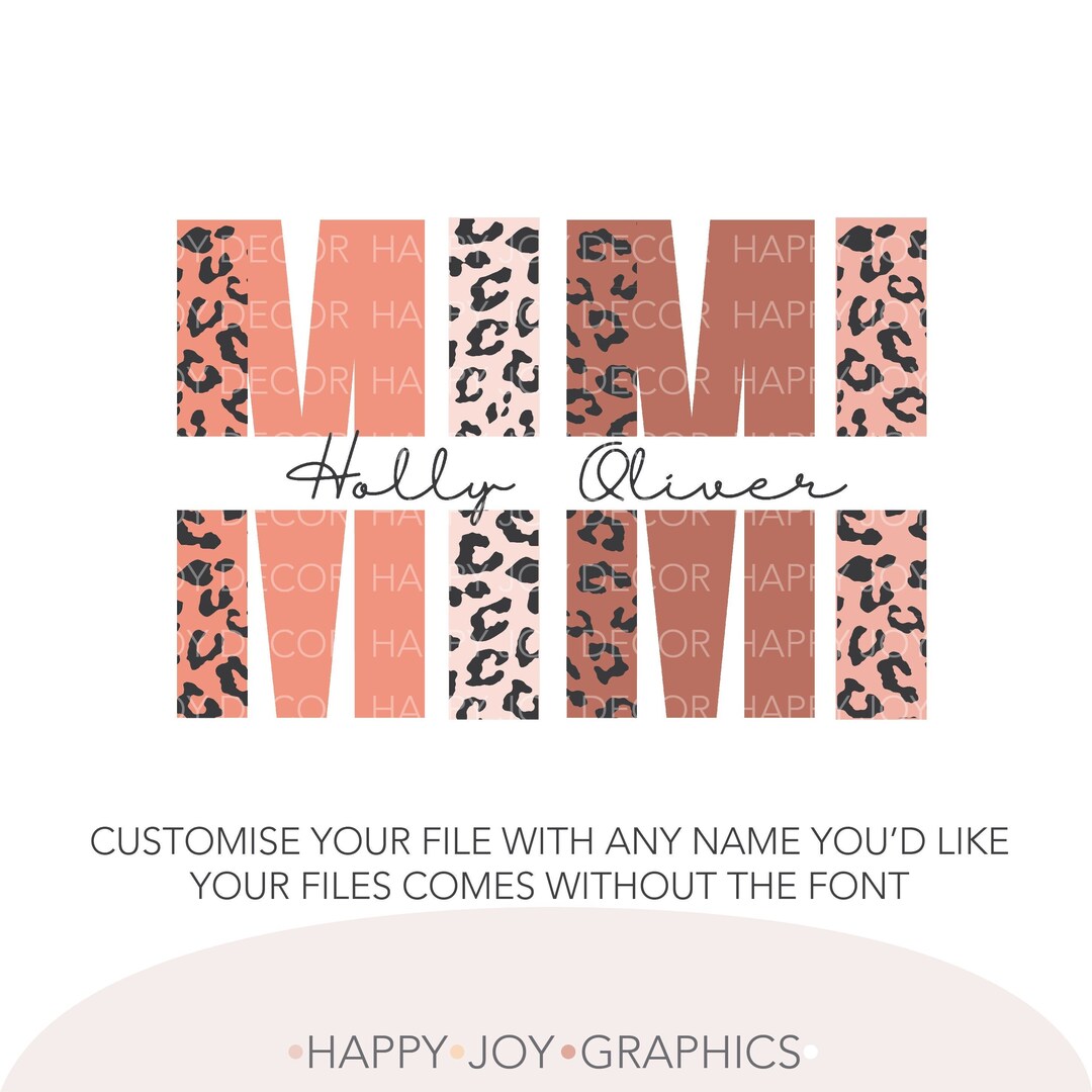 Custom Mimi Png Sublimation, Personalised Mimi Png, Split Name Png ...