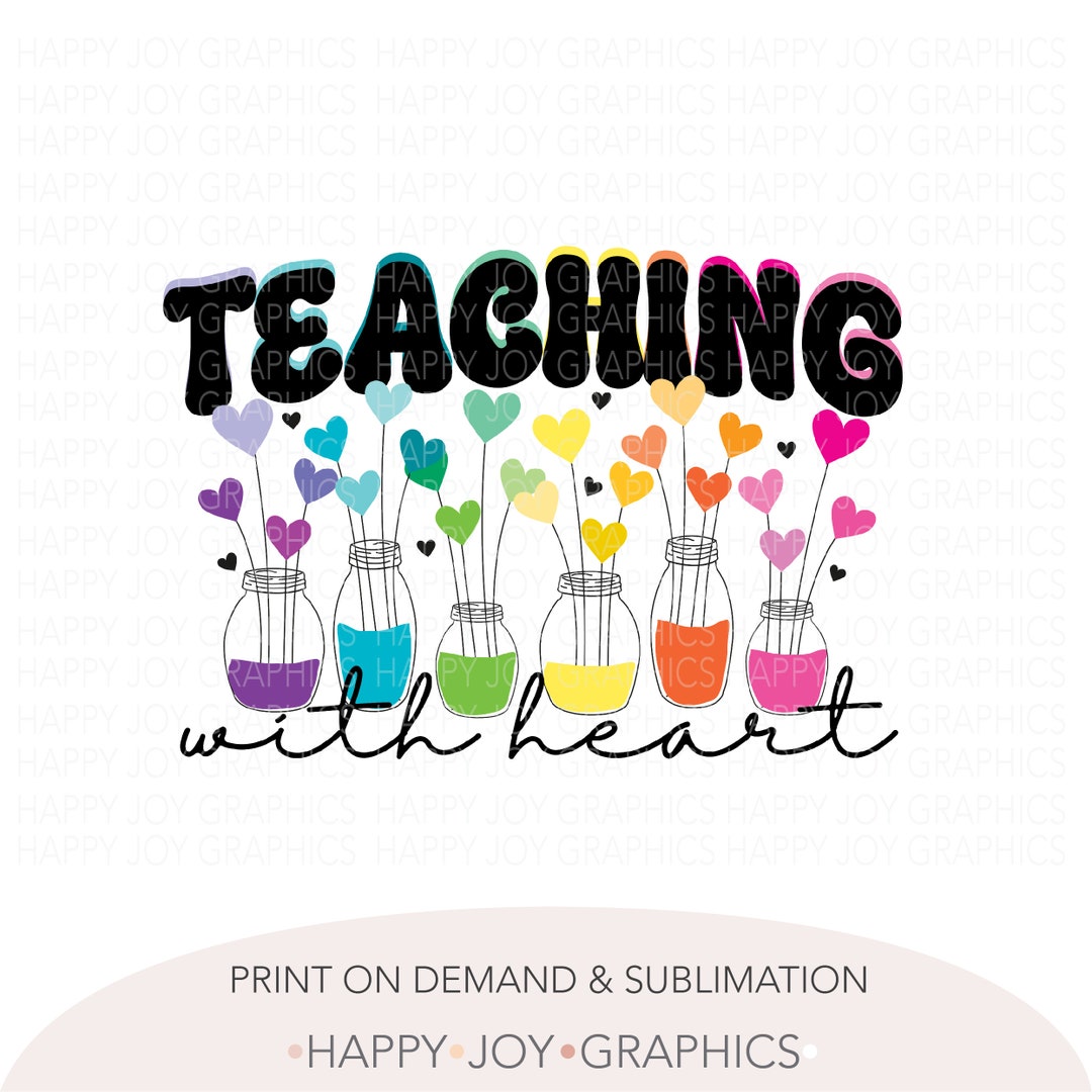 Teacher Valentines Svg Teacher With Heart Svg Retro Valentine Classroom ...