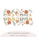 Customizable Grandma Png Templates, Fall Floral PNG, Floral Png, Custom ...